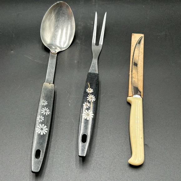 Vintage | Kitchen | Vintage Ecko Serving Spoon And Meat Fork Mid ...